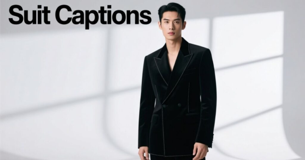 400+ Stylish Suit Captions for Instagram for 2025
